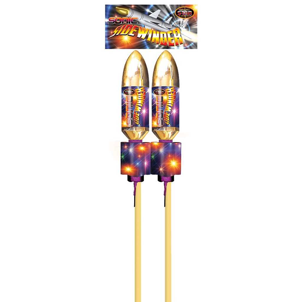 FD102RX 2365 - Sonic Sidewinder - 2 Large Rockets - Direct Firework